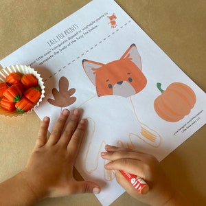 Printable Fall Handprint Crafts for Kids; Autumn Handprint Art for ...