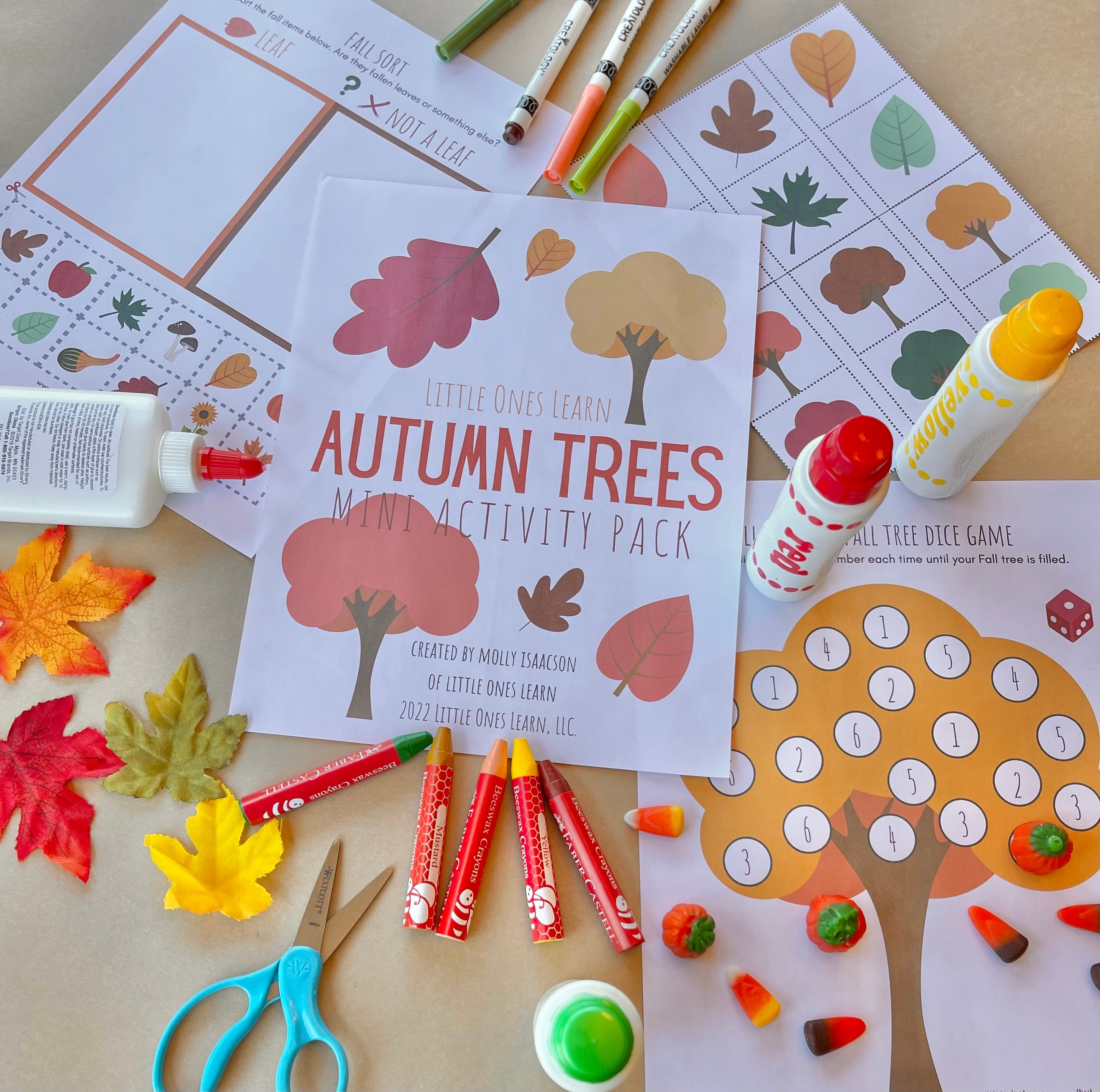 Printable Fall Activity Pack Bundle for Kids; Autumn Learning ...