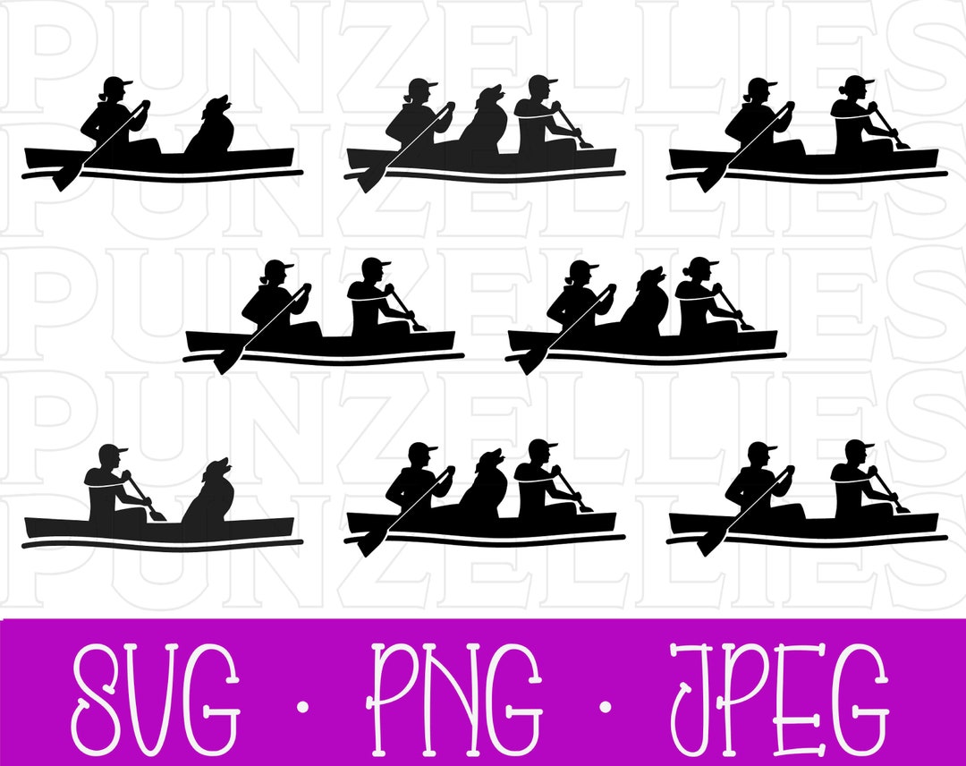 Canoe Pack SVG, PNG, and JPEG Files - Etsy