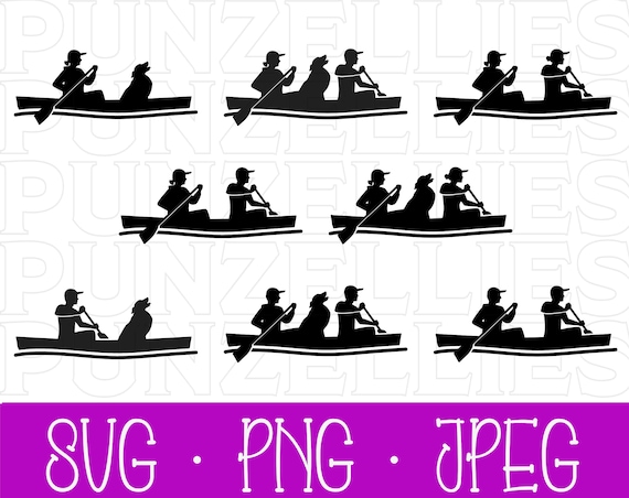 Canoe Pack SVG PNG and JPEG Files - Etsy