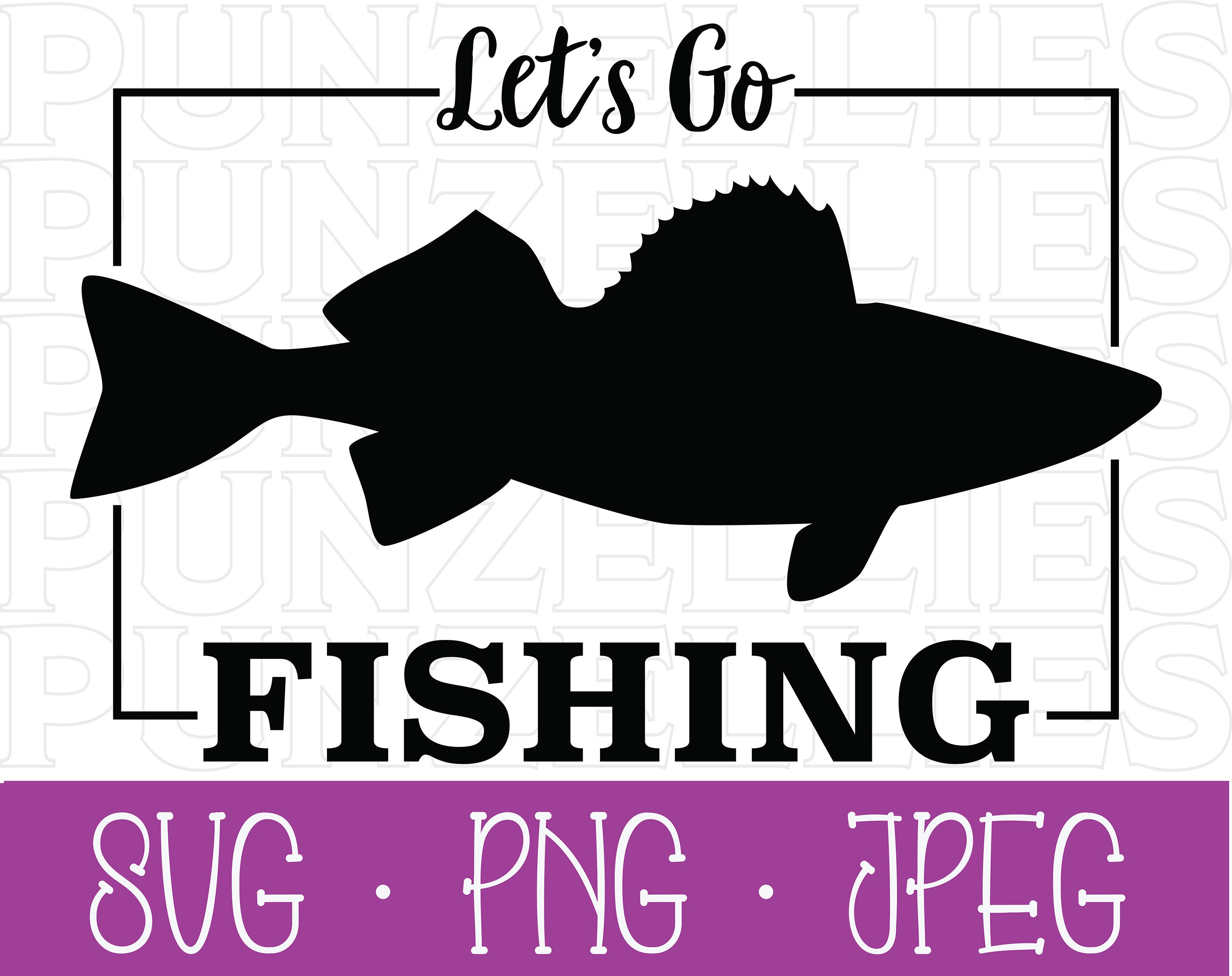 Let's Go Fishing SVG, PNG, and JPEG File - Etsy