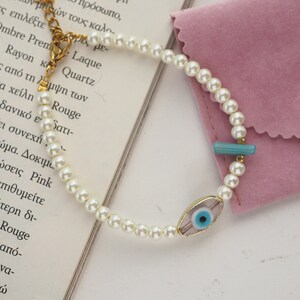Greek Evil Eye Bracelet, Protection Jewellery, Pears Jewelry for Summer ...