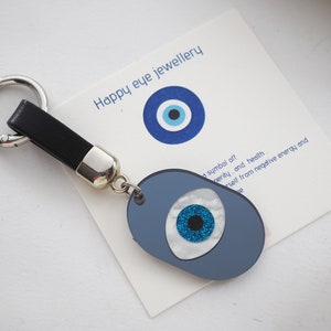 Evil Eye Key Ring, Greek Gift, Car Keychain, Protection Gift, - Etsy