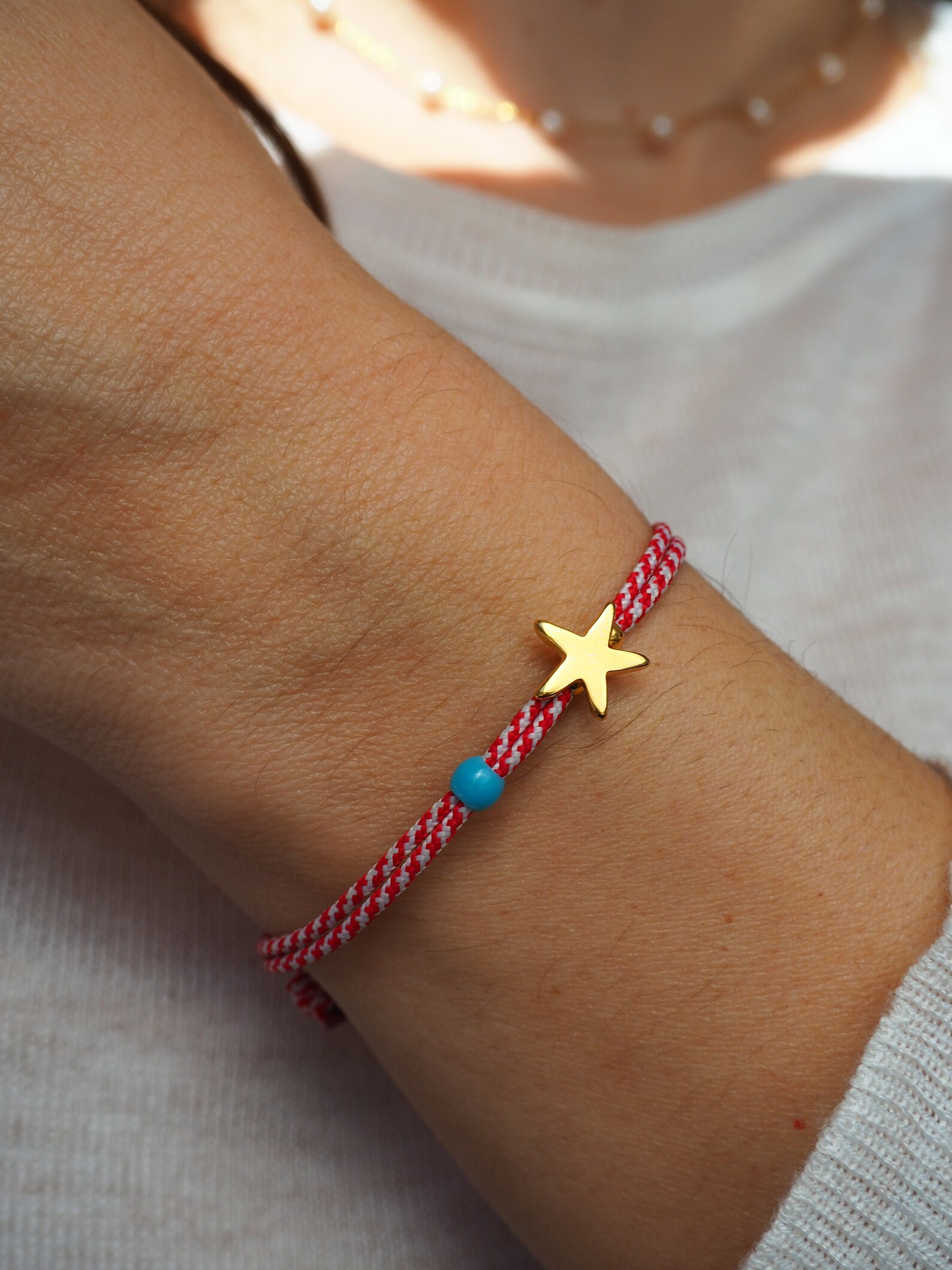 Greek Red March Bracelettiny Star Martis Bracelet March for | Etsy