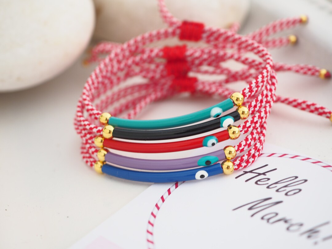 Martis Bracelet, Greek Martakia, Baptism Favors/for Girls/boy/guests ...