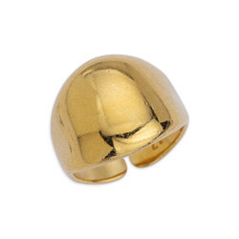 Gold Bold Ring for Women Gold Dome Adjustable Ring Statement - Etsy