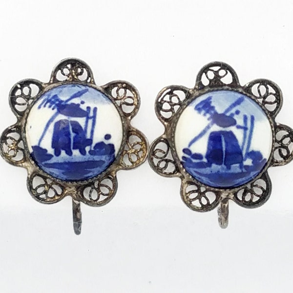 Delft Earrings - Etsy