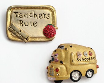 School Bus Brooches - Etsy