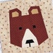 Quilt Block Bear / PDF Pattern / Paper Piecing Quilt Patterns / Bear ...