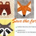 Quilt block forest animals / PDF pattern / Pattern set / | Etsy