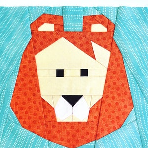 Lion Quilt Pattern / PDF Pattern / Foundation Paper Piecing / FPP ...