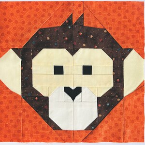 Monkey Quilt Pattern / PDF Pattern / Foundation Paper Piecing / FPP ...