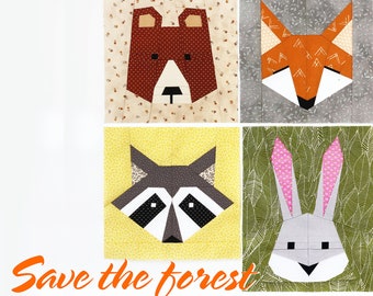 Forest Quilt Pattern | Etsy