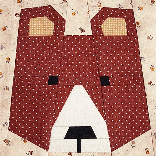 Quilt Block Bear / PDF Pattern / Paper Piecing Quilt Patterns - Etsy