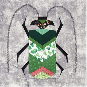 Quilt Block Beetle / PDF Pattern / Paper Piecing Quilt Patterns ...