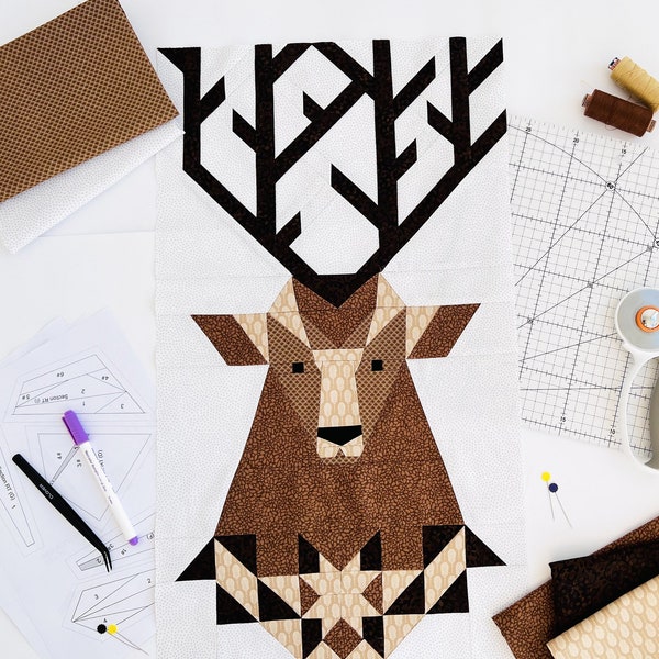 Deer Quilt Pattern - Etsy