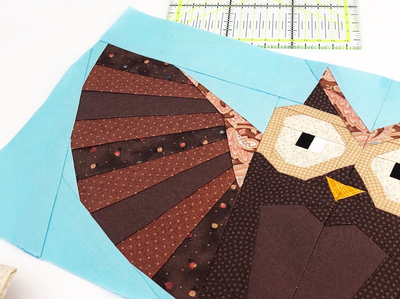 Owl Pattern / Halloween Quilt Block / Paper Piecing Quilt | Etsy