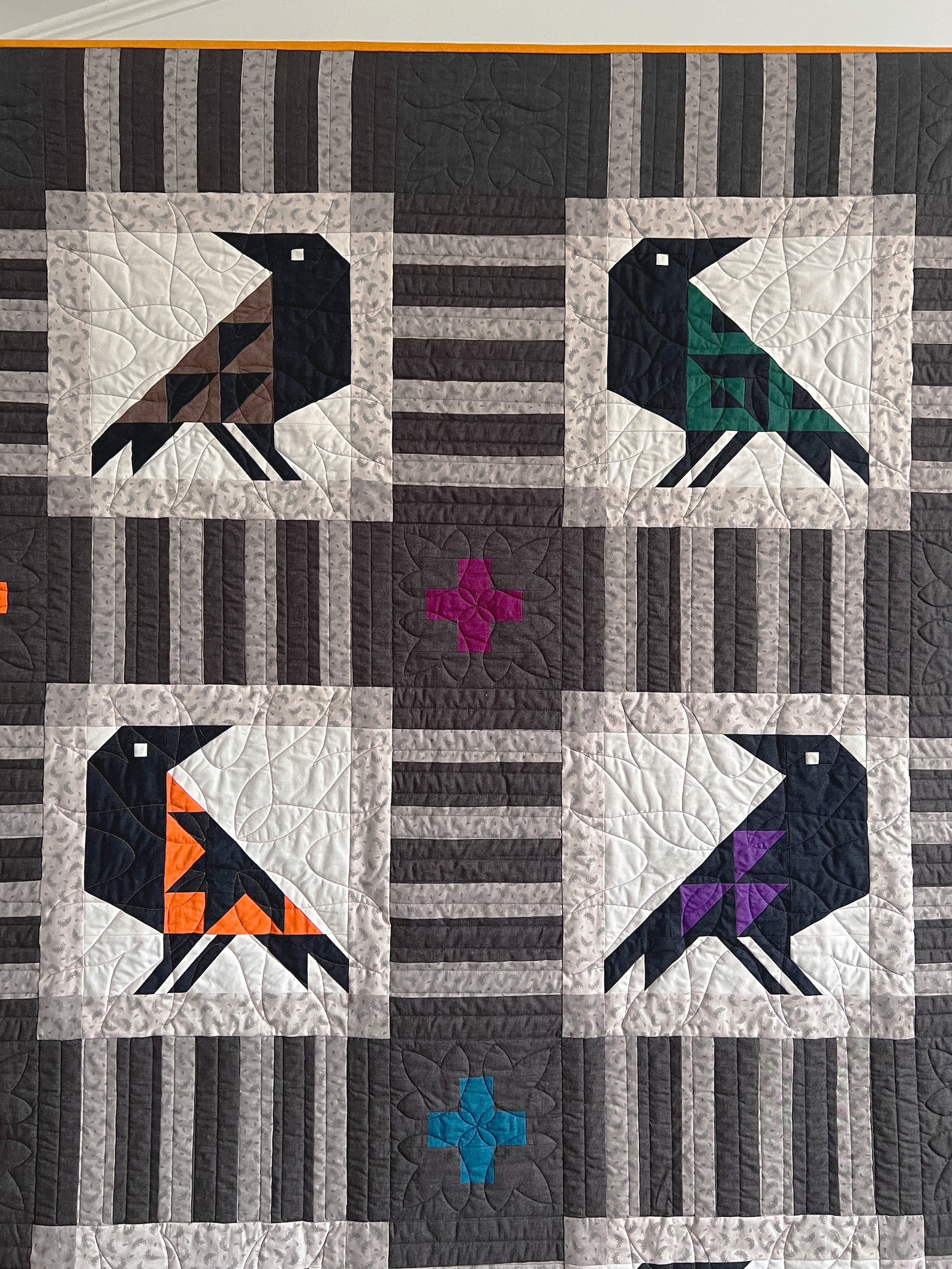 Funny Crows / Quilt Blanket Pattern / PDF Pattern - Etsy