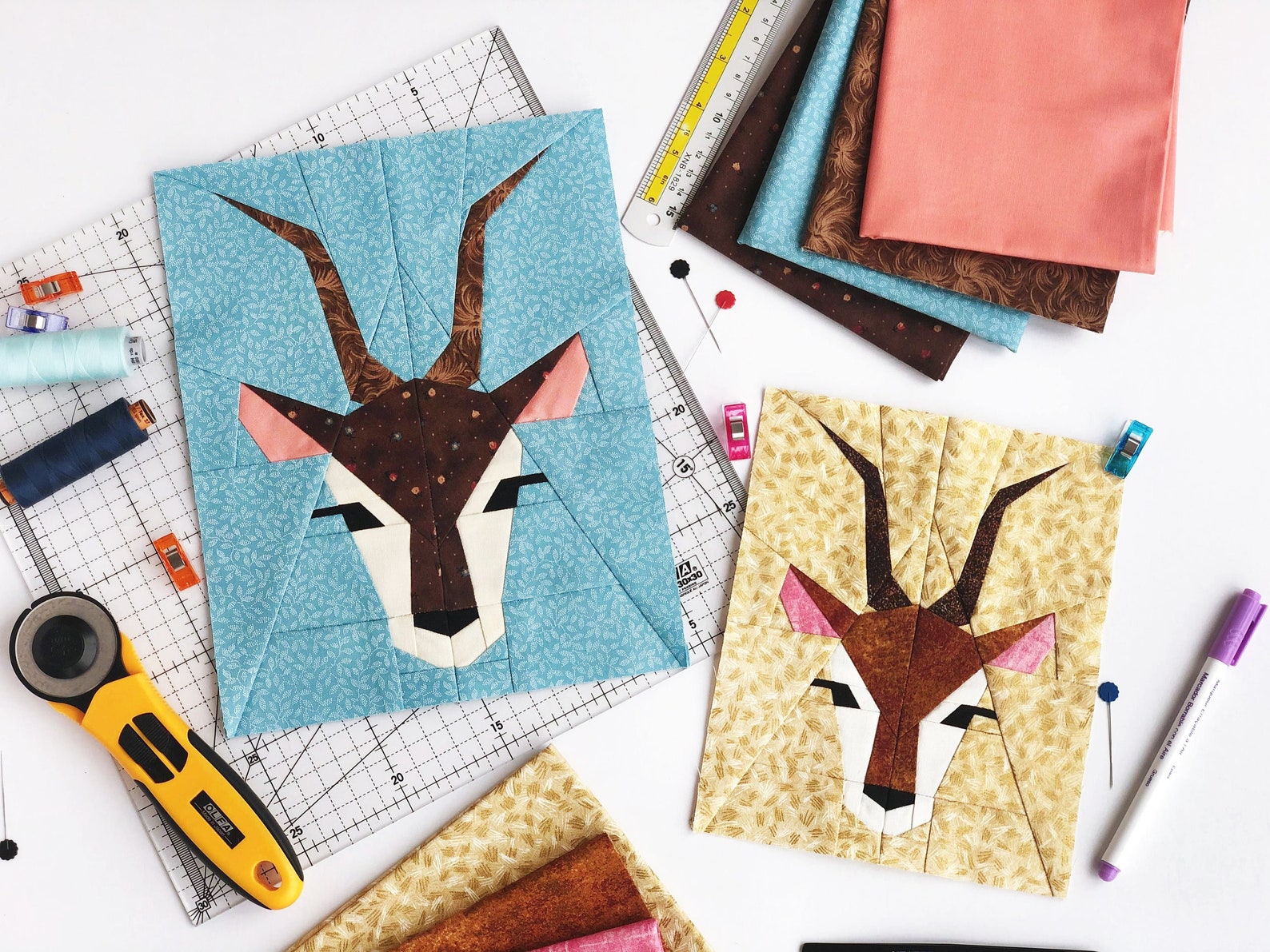 Antelope Quilt Pattern / PDF Pattern / Foundation Paper - Etsy UK