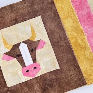 Cow Quilt Pattern / PDF Pattern / Foundation Paper Piecing / FPP ...