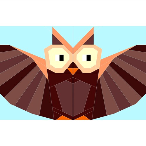 Owl Foundation Paper Piecing Pattern - Etsy