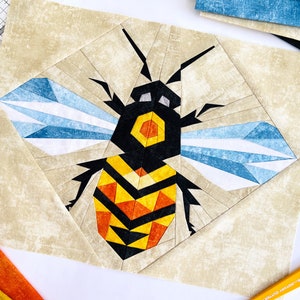 Bee Quilt Pattern / PDF Pattern / Foundation Paper Piecing / FPP ...