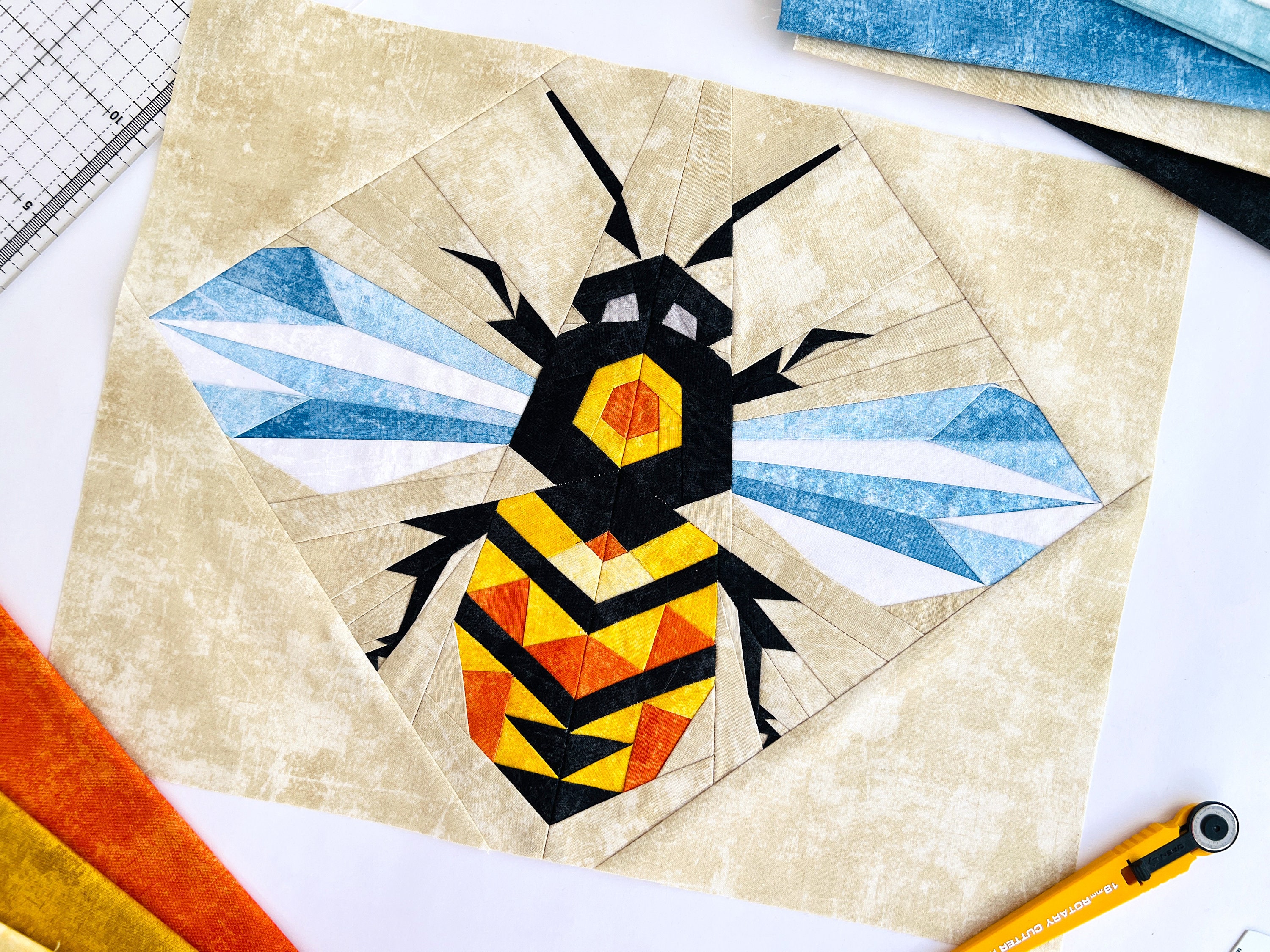 Bee Quilt Pattern / PDF Pattern / Foundation Paper Piecing / FPP ...