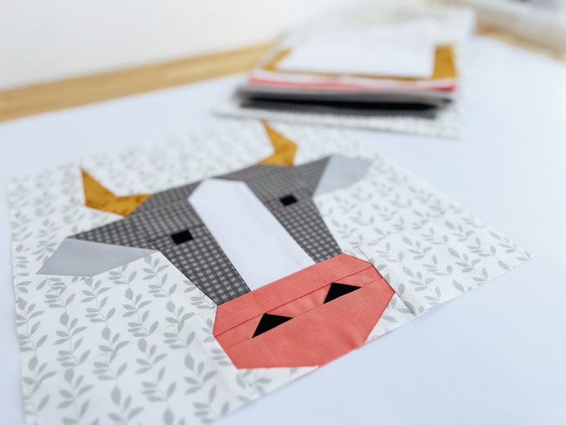 Cow Quilt Pattern / PDF Pattern / Foundation Paper Piecing / FPP ...