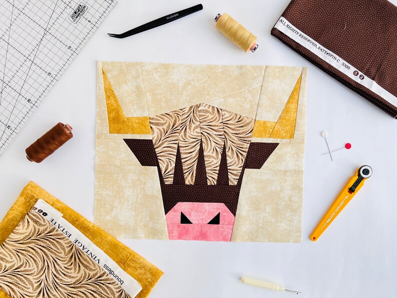 Yak Quilt Pattern / PDF Pattern / Foundation Paper Piecing / - Etsy