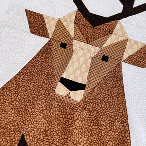 Christmas Deer Quilt Pattern / PDF Pattern / Foundation Paper - Etsy