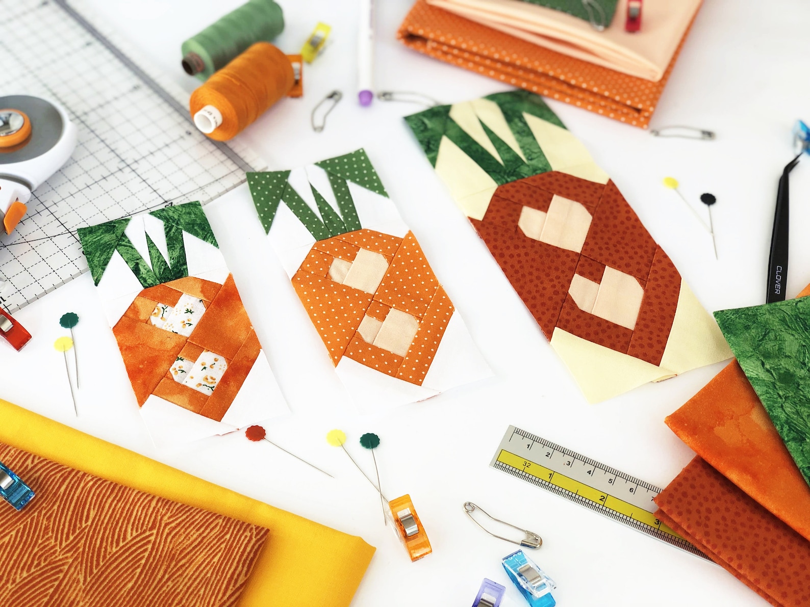 Love Carrot Quilt / Quilt Pattern / PDF Pattern / Paper - Etsy