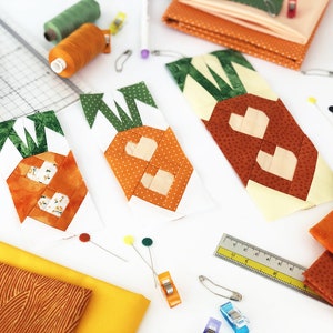 Love Carrot Quilt / Quilt Pattern / PDF Pattern / Paper Piecing Quilt ...