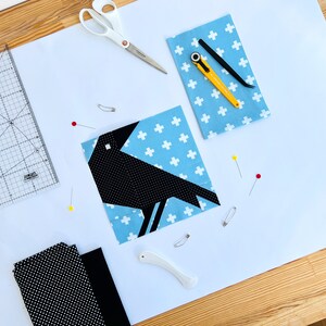 Crow Pattern / Raven Quilt Block / Paper Piecing Quilt Patterns / Bird FPP Patterns / PDF ...