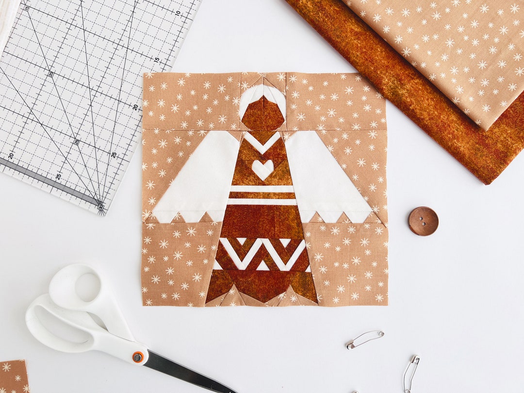 Gingerbread Angel Quilt Pattern / Cookies Angel / FPP Pattern / PDF - Etsy