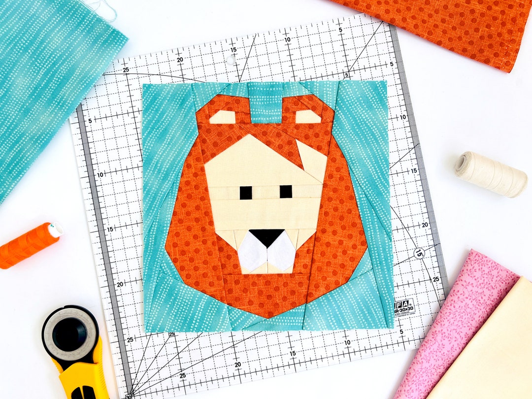 Lion Quilt Pattern / PDF Pattern / Foundation Paper Piecing / FPP ...