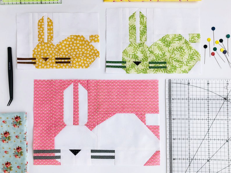 Easter Bunny Quilt / Quilt Pattern / PDF Pattern / Paper - Etsy