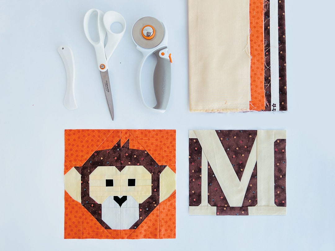 Monkey Quilt Pattern / PDF Pattern / Foundation Paper Piecing / FPP ...