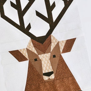 Christmas Deer Quilt Pattern / PDF Pattern / Foundation Paper - Etsy