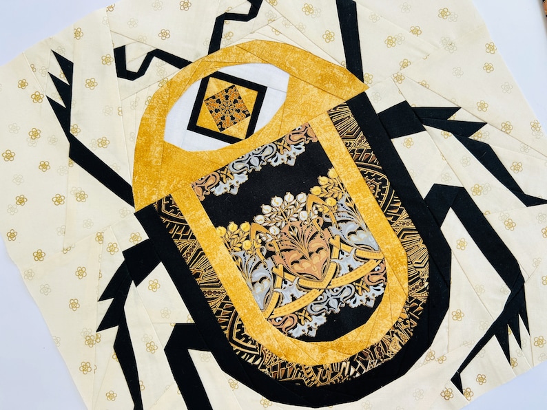 Scarab Quilt Pattern / Beetle Pattern / PDF Pattern / Foundation Paper ...