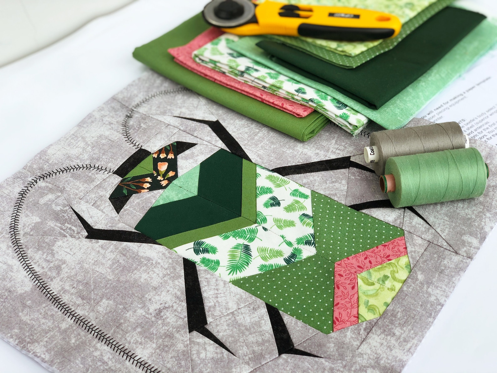 Beetles / SET 3 Quilt Block Beetle Patterns / PDF Pattern / - Etsy