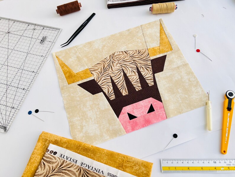 Yak Quilt Pattern / PDF Pattern / Foundation Paper Piecing / - Etsy