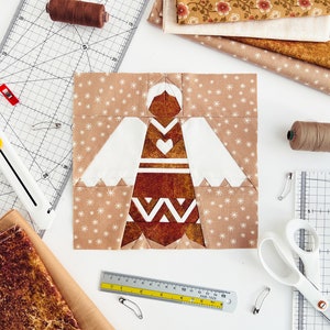 Gingerbread Angel Quilt Pattern / Cookies Angel / FPP Pattern / PDF - Etsy