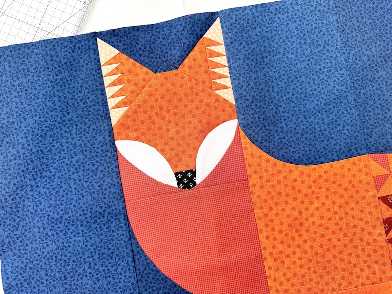 Modern Fox Pattern / FPP and Curved Pattern / PDF Quilt Pattern - Etsy