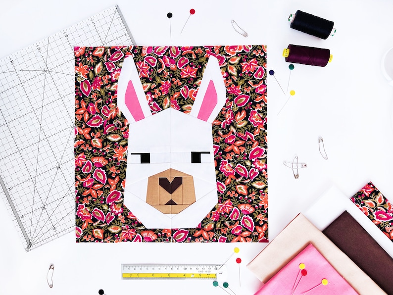 Llama Quilt Pattern / PDF Pattern / Foundation Paper Piecing / - Etsy UK