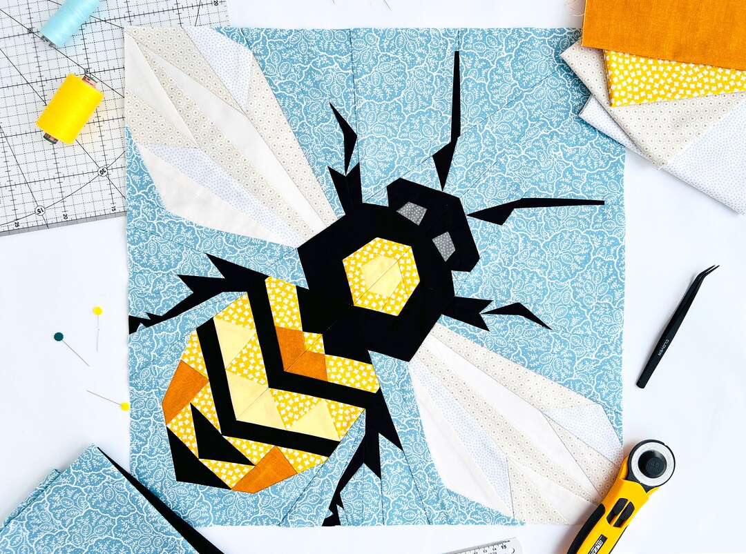 Bee Quilt Pattern / Insect / FPP Pattern / PDF - Etsy