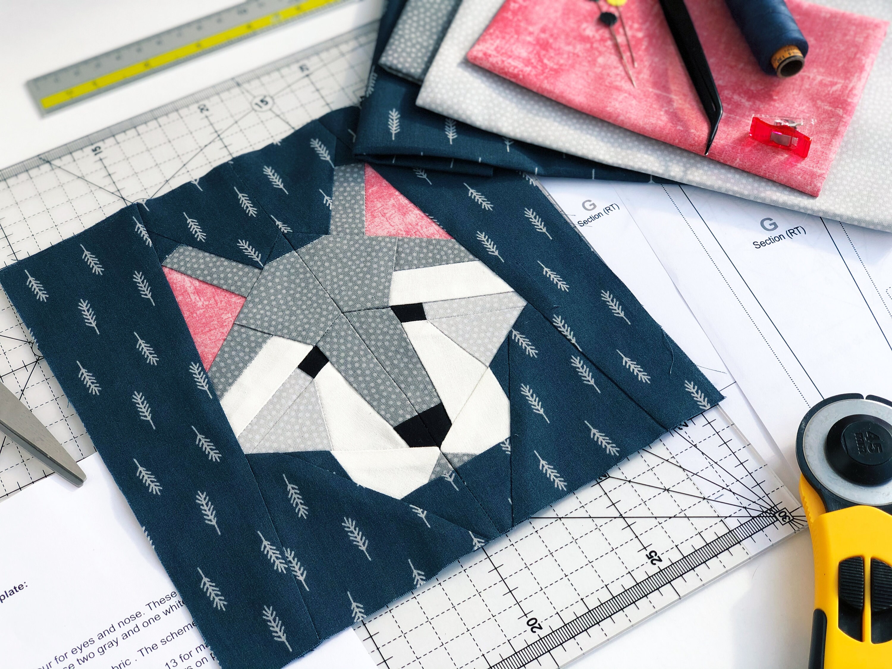 Wolf Quilt Pattern / PDF Pattern / Foundation Paper Piecing / - Etsy UK
