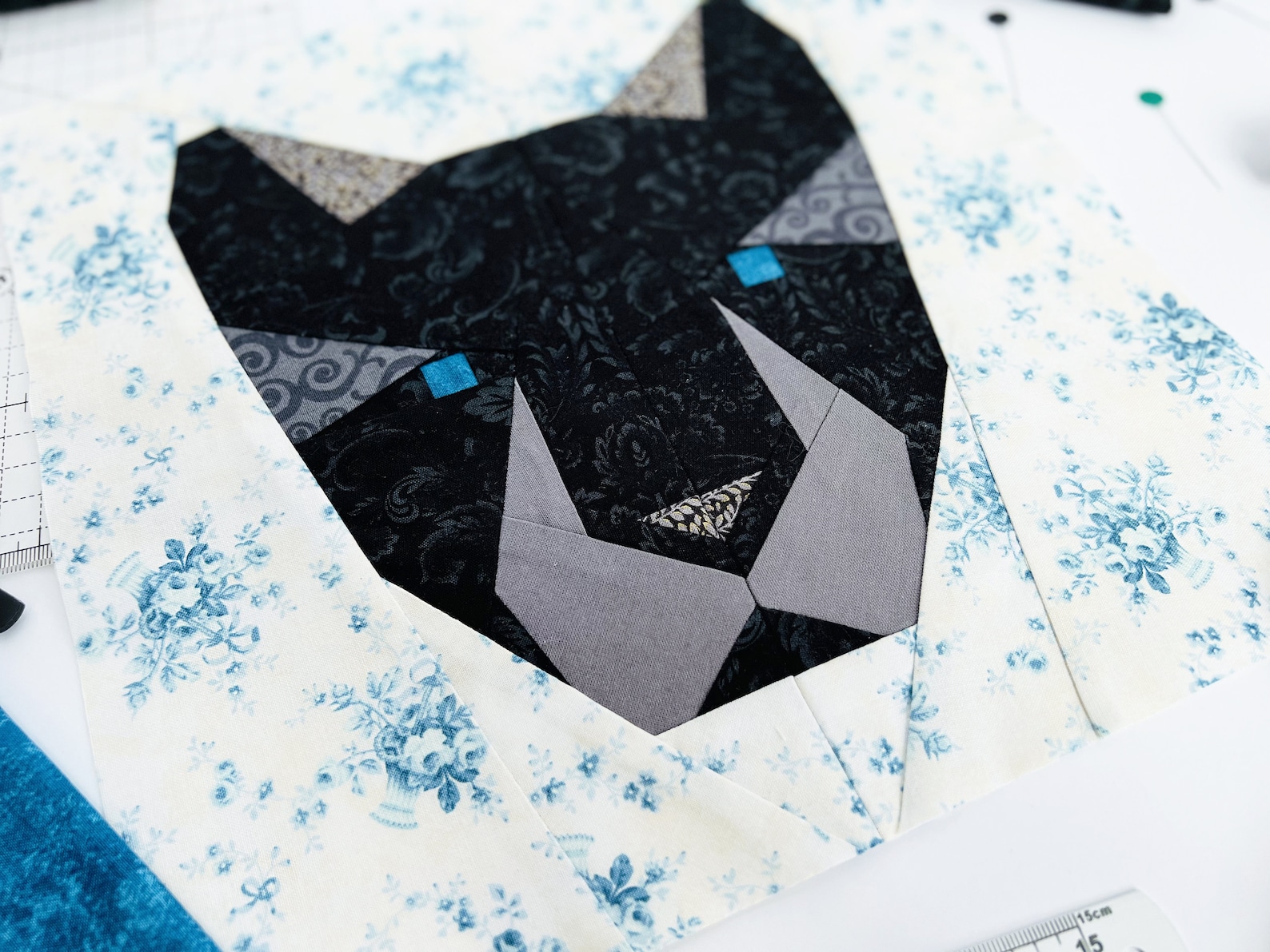 Panthera Quilt Pattern / PDF Pattern / Animal Face / Foundation Paper ...