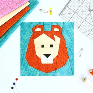Lion Quilt Pattern / PDF Pattern / Foundation Paper Piecing / FPP ...