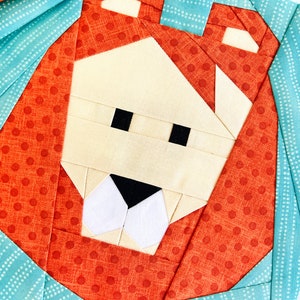 Lion Quilt Pattern / PDF Pattern / Foundation Paper Piecing / FPP ...