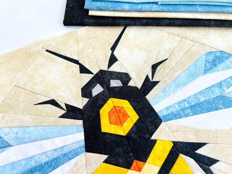 Bee Quilt Pattern / PDF Pattern / Foundation Paper Piecing / - Etsy ...